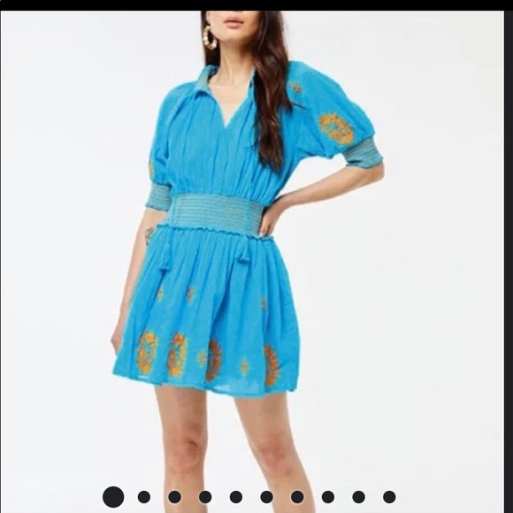 Roller Rabbit | Dresses | Roller Rabbit Turquoise Embroidered Dress ...